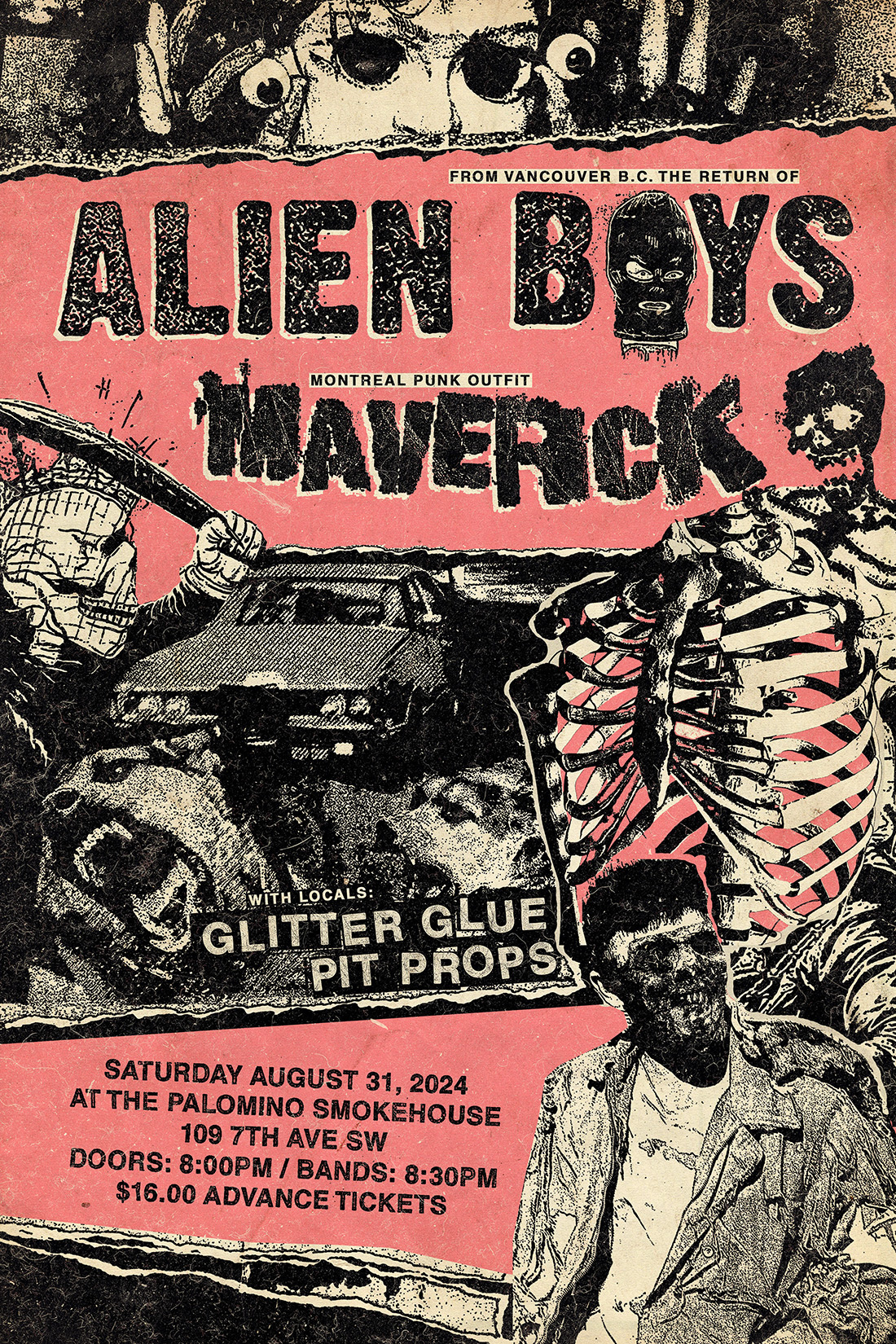 Alien Boys, MAVERICK, Glitter Glue, Pit Props - The Palomino Smokehouse